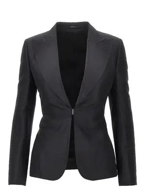 Gucci Silk Faille Jacket - Black