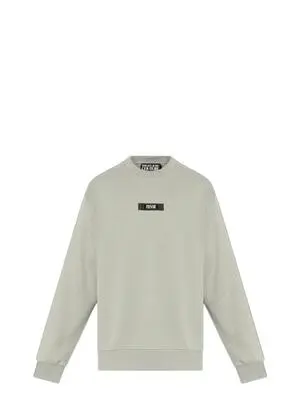 Versace Logo-patch Sweatshirt - Grey