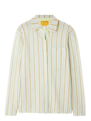 Guest In Residence Showtime Striped Cashmere Shirt - No