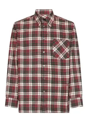 MAISON MARGIELA Checked Patch Pocket Shirt - No