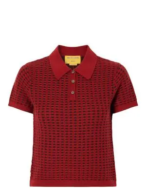 GUEST IN RESIDENCE Cropped Cashmere Polo Shirt