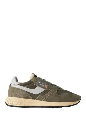 AUTRY Reelwind Low Leather And Suede-trimmed Mesh And Shell Sneakers Multicolor