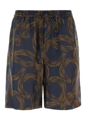 Loewe Printed Silk Paula S Ibiza Bermuda Shorts - Multicolor