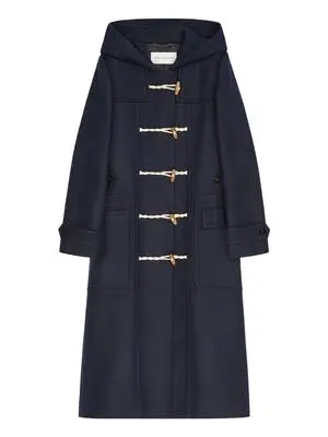 DRIES VAN NOTEN Dries Van Noten Ruffle Hooded Duffle Coat