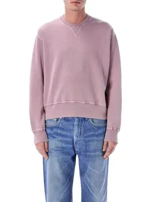 Our Legacy Mini Base Sweat In Pigment-dyed Cotton Fleece - Rosa