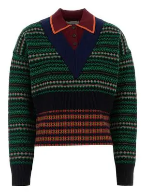Dries Van Noten Embroidered Wool-blend Toinette Sweater - Printed