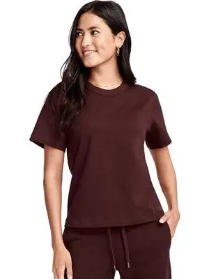 JOCKEY The One And Only Heavyweight 100% Organic Cotton Tee Currant