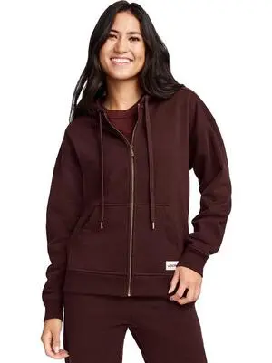 JOCKEY The One And Only 100% Organic Cotton Full Zip Hoodie - Currant