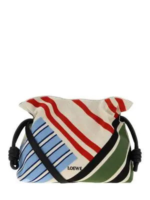 Loewe Embroidered Canvas Medium Flamenco Clutch - Multicolor