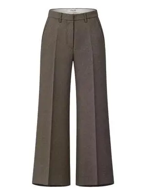 CRUNA Antes Pressed-crease Wide-leg Trousers - Brown
