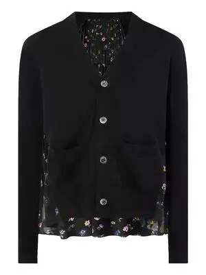 SACAI Floral-print Panelled Sweater