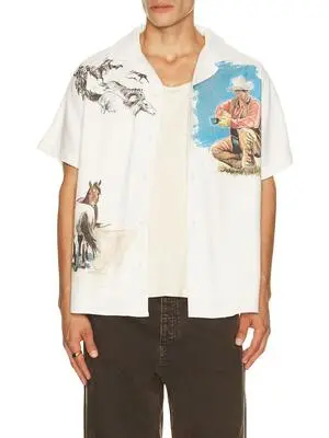 ONE OF THESE DAYS El Capitan Camp Shirt In Cream - Bone
