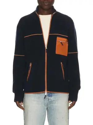 Guest In Residence Felted Louis Jacket In Navy - Midnight