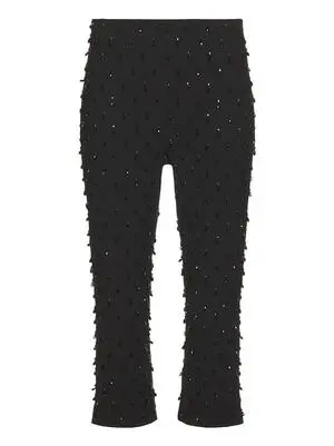 Carolina Herrera Embellished Camila Pant - Black