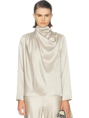 HEIRLOME Heirlome Sybil Top In Metallic Silver Silver