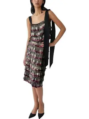 CAROLINA HERRERA Sequin-embroidered Midi Skirt