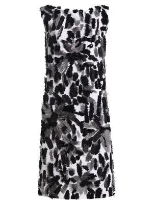 Michael Kors Abstract Embroidered Organza Midi Dress - Multi