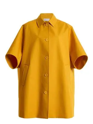 Michael Kors Button-down Cotton Raincoat - Yellow