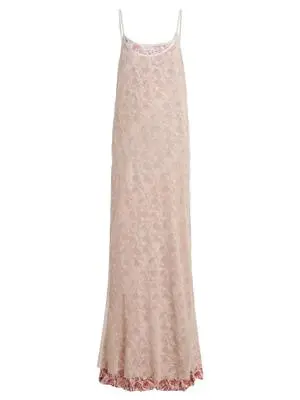 MEL USINE Ondine Double-Layer Cowl-Back Slip Dress