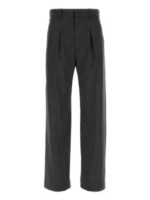 Isabel Marant Étoile Embroidered Wool Blend Lisetta Pant - Multicolor