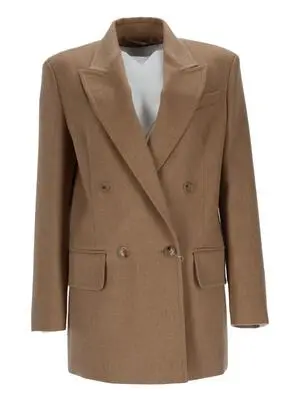 Max Mara Double-breasted Camel Hair Jacket "olimpia - Beige