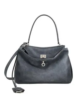 Balenciaga Balenciaga Rodeo Mini Calfskin Suede Tote Bag Grey
