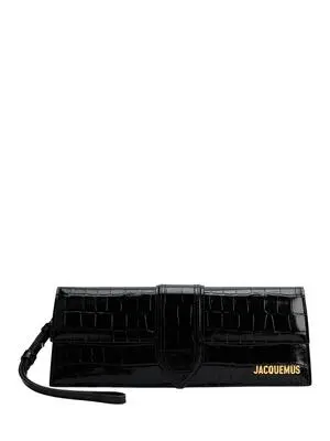 JACQUEMUS Jacquemus Mini Crocodile-Embossed Pouch Handbag With Coin Zip And Card Slots (10 Cm)