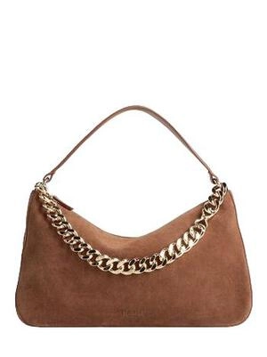 TWINSET Handbag Plum Cow Leather - Brown