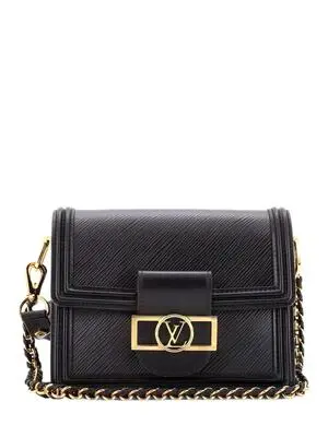 LOUIS VUITTON Dauphine Epi Leather Mini Shoulder Bag - Black