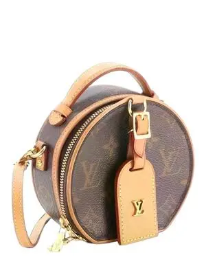 LOUIS VUITTON Mini Boite Chapeau Bag Monogram Canvas Crossbody Bag - Brown