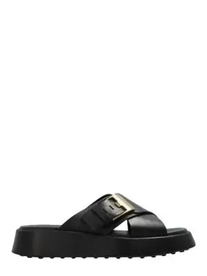TOD'S Criss-cross Mules - Black