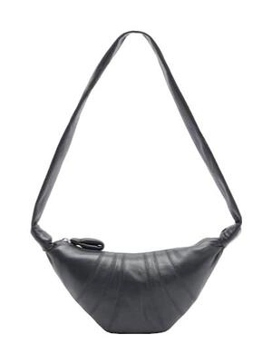 LEMAIRE Croissant Small Leather Bag Blue