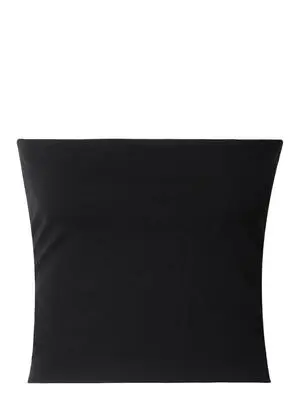 LESET Cropped Stretch-ponte Top
