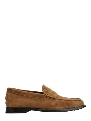 TOD'S Loafers In Suede Brown