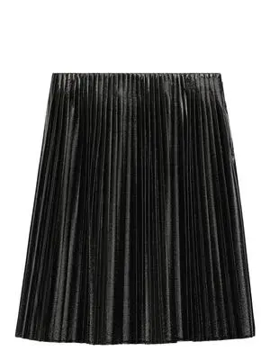 COURREGES Courrèges Pleated Vinyl Skirt