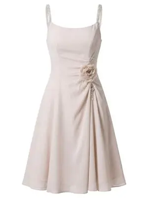 LUNA FASHION HOUSE Neutrals Short Dress, Lesli