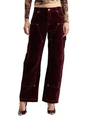 Avec Les Filles High Rise Barrel Leg Carpenter Jeans - Brandy
