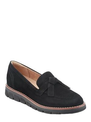 Easy Spirit Vinaya Loafer - Black Suede
