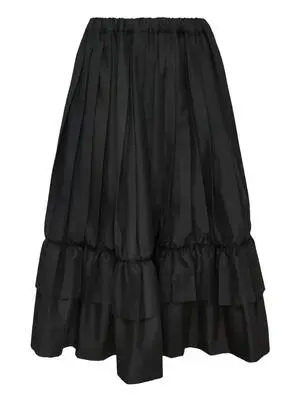 COMME DES GARÇONS TAO Pleated Ruffled Midi Skirt