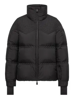 Moncler Anglins Leaf Embroidered Hooded Insulated Ski Jacket - Black