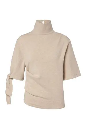 Jacquemus Fiocco Wool And Cashmere Turtleneck Sweater - Beige