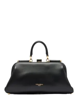 Dolce & Gabbana Grandma Medium Leather Top-handle Bag - Black