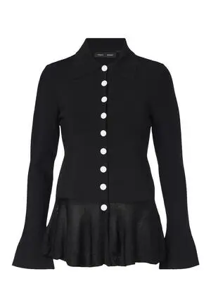 Proenza Schouler Martina Ruffled Cardigan - Black