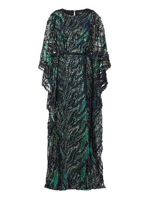 TALLER MARMO Firefly Sequined Kaftan - Multicoloured