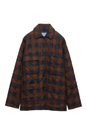 Prada Quilted Wool Caban Jacket - Brown