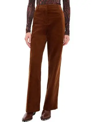 GANNI Corduroy Trousers - Tortoise Shell