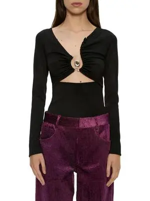 Christopher Esber Diverge Droplet Long-sleeve Top - Black