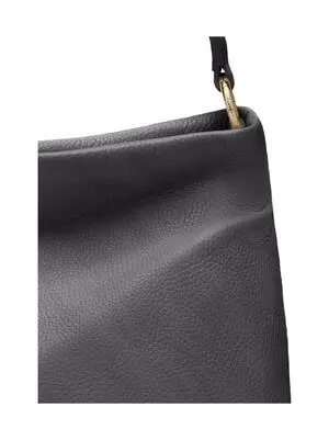 AIGNER Small Paola Leather Shoulder Bag - Grey