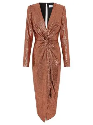 16Arlington Vesta Midi Dress Copper