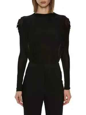Christopher Esber Aurelia Sculpted Spiral Bodysuit - Black